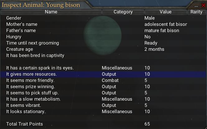 animal husbandry is still a mess with RNG roll traits - Server Bugs ...