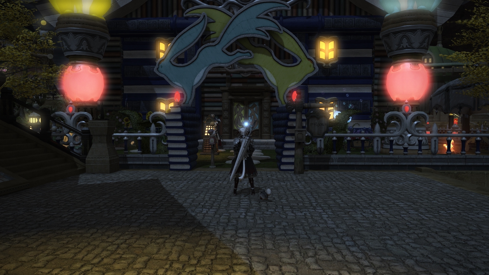Finished decorating my Carbuncle-obsessed friend's house for him. : r/ffxiv