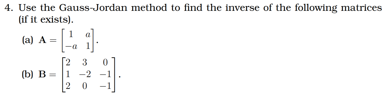 Solved 3. Let A be anxn matrix. Show that if A has a left or | Chegg.com