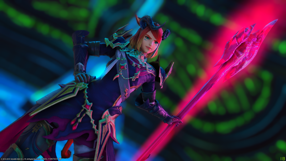 [Au Ra / Female / Dark Knight] Not one piece is from the same set ...