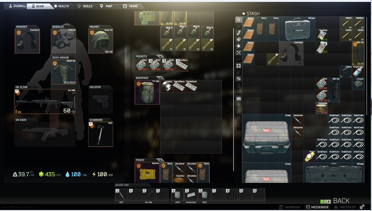 What's your typical Meds loadout? : r/EscapefromTarkov