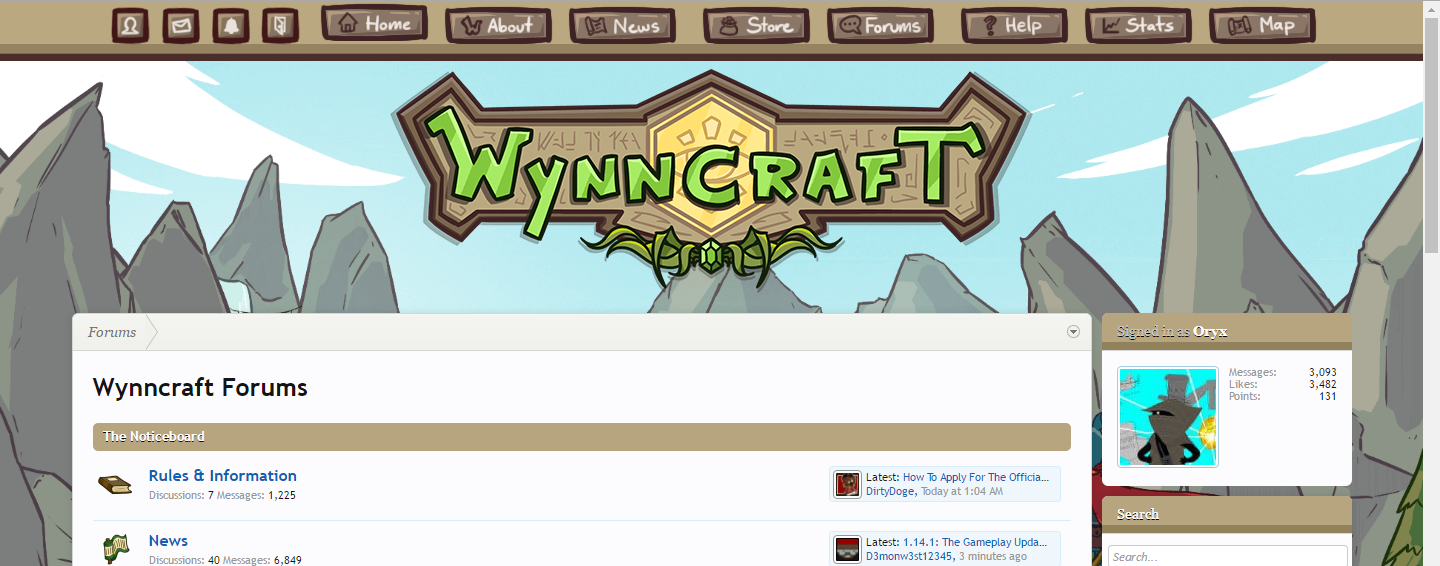 "wynncraft Theme" | Wynncraft Forums
