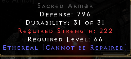 Eth Sacred Armor 796defense - Topic - d2jsp