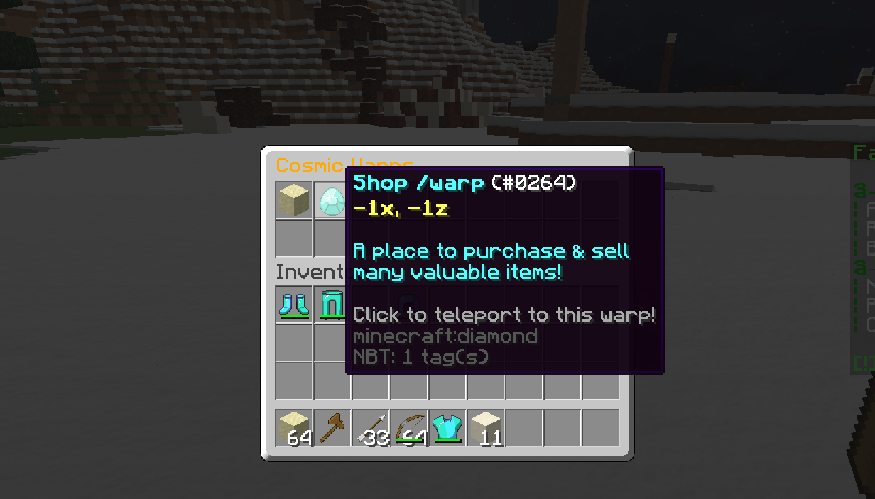 CosmicWarps - Essentials Warp GUI - Warp GUI similar to CosmicPvP ...