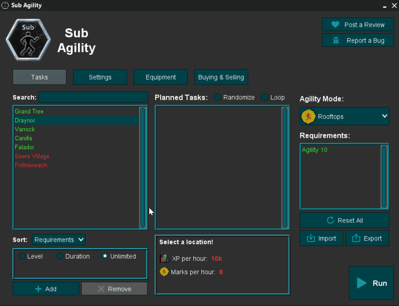 Sub Agility [ALL Rooftops] [Agility Pyramid] [up to 250k GP/h] [Task ...