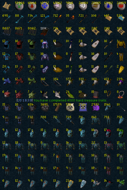 10,000 Hard Clues Completed : r/runescape
