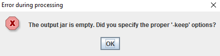 Solved - ProGuard (Obfuscator) (Error) (Output Jar is Empty) | SpigotMC - High Performance ...