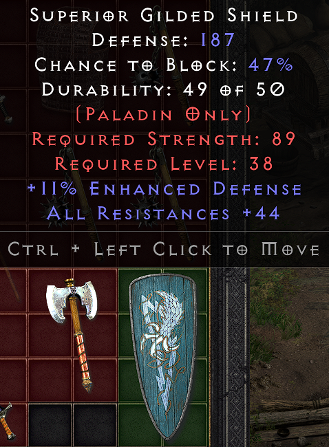 Ft: +44 All Res / 11% Ed Gilded Shield - Topic - d2jsp