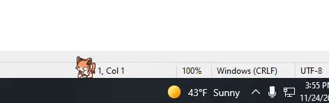 GitHub - eamonduffy/Desktop-Pet: Created a desktop pet which walks ...