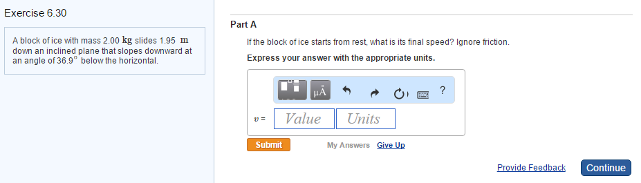 Solved: A Block Of Ice With Mass 2.00 Kg Slides 1.95 M Dow... | Chegg.com