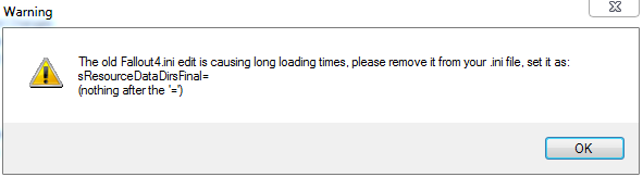 [Fo4] Help with loading times and .ini edit. : r/FalloutMods