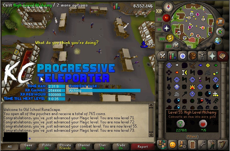 KC Progressive Teleporter [+ Alching support] - Free - DreamBot - Runescape OSRS Botting