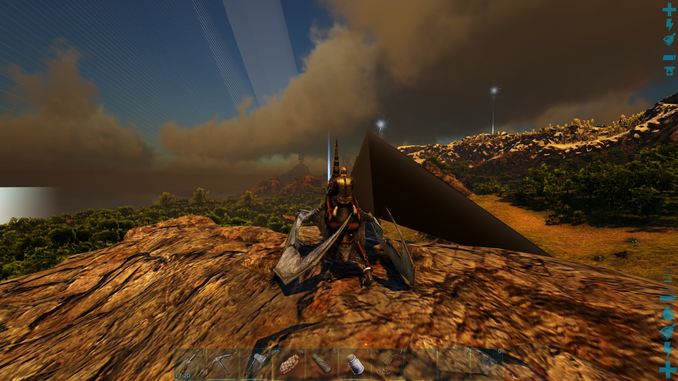 Weird black wall bug : r/playark