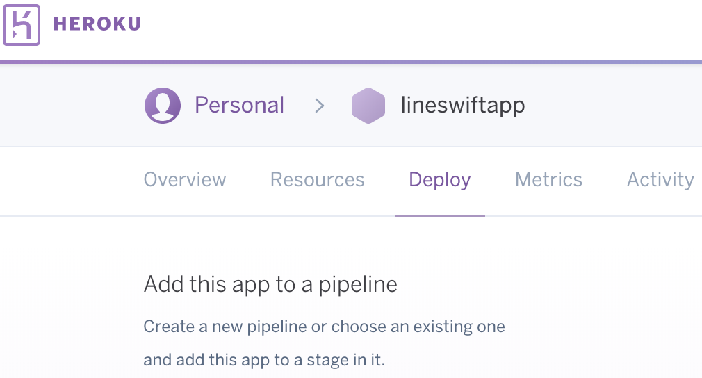 Server Side Swiftで作ったアプリケーションをHerokuにデプロイ #love_swift #linebot - Qiita