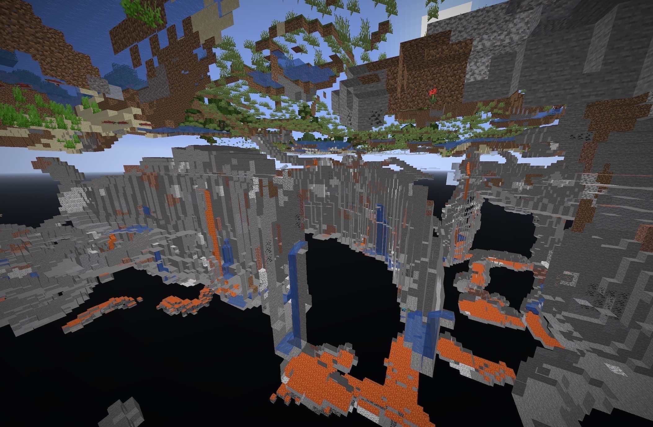 OP minecraft seed where everything repeats (including ores) | InvadedLands