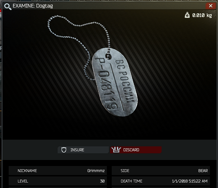 When you get a streamer's dog tag... : r/EscapefromTarkov