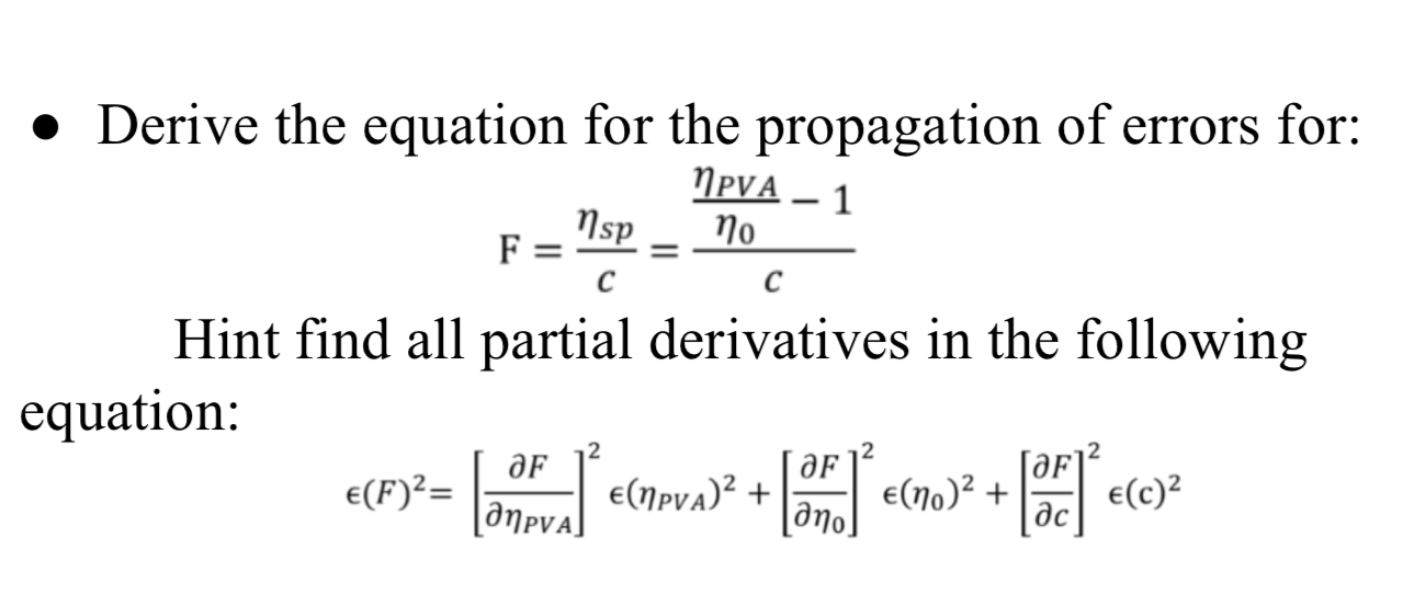NPVA - 1 • Derive the equation for the propagation of | Chegg.com