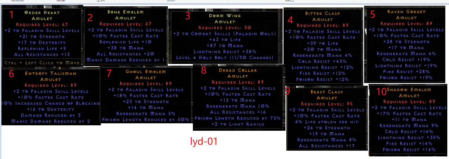 Xh23 Sexy Pal Amulets Vt Pk Str Dex Relife Mana - Topic - d2jsp