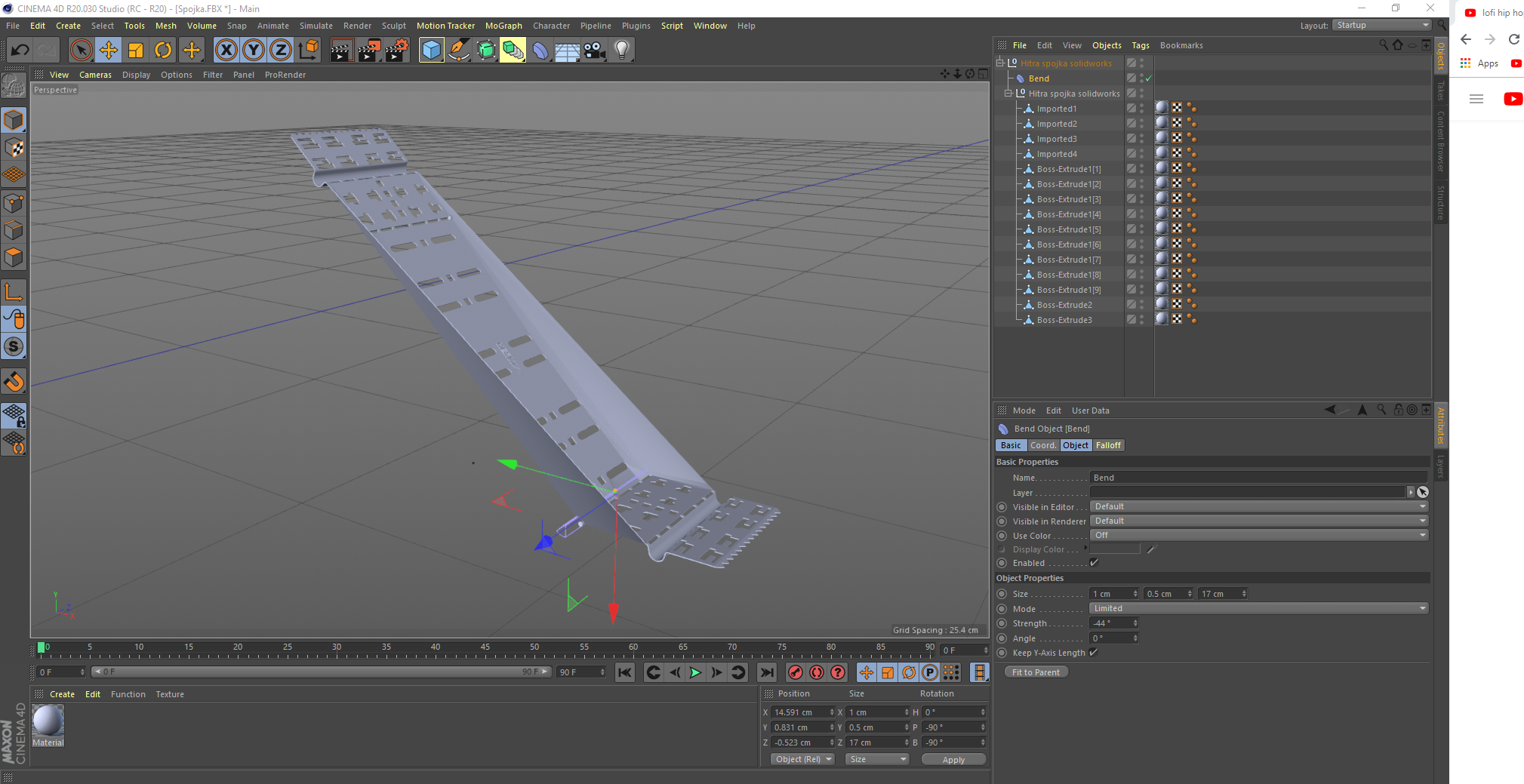 Need help bending an object : r/Cinema4D