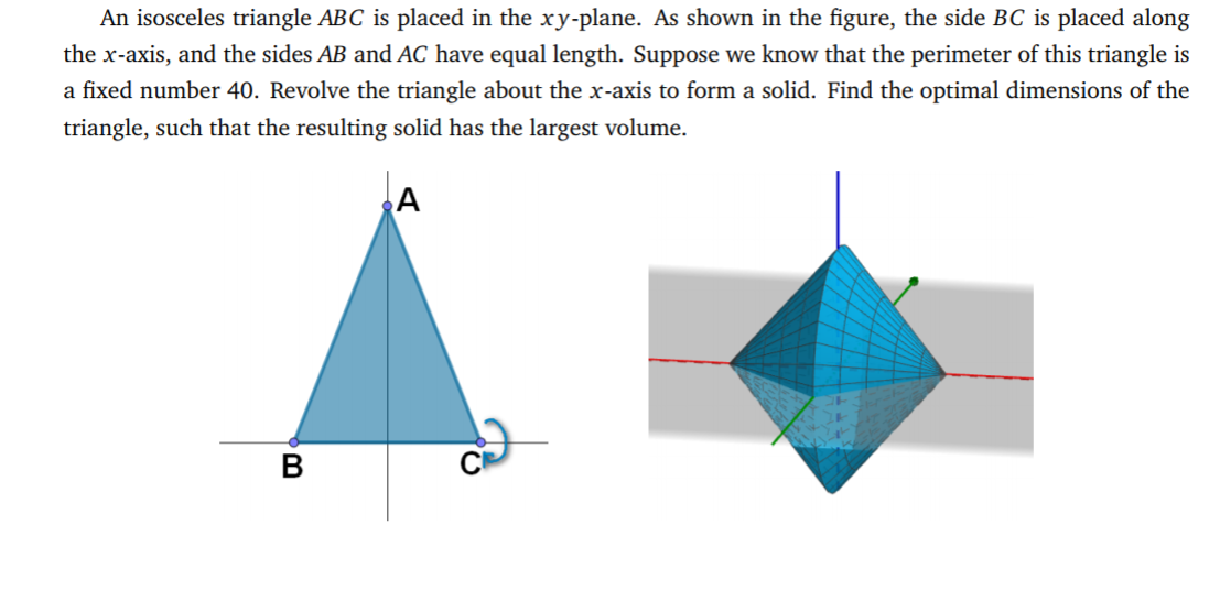 Solved An isosceles triangle ABC is placed in the xy-plane. | Chegg.com