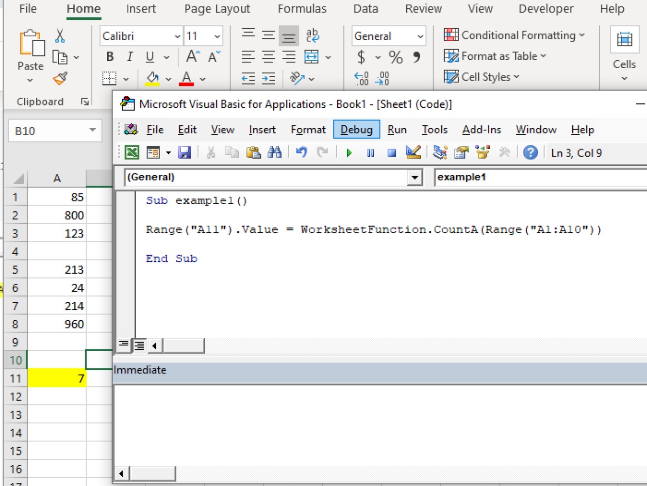 Vba Excel