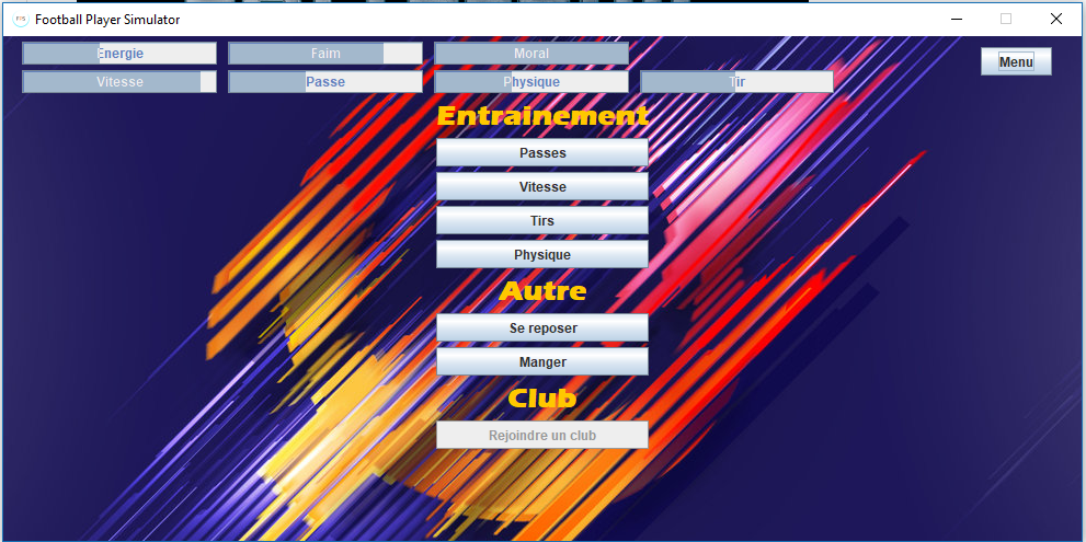 GitHub - clem-tri/FPlayer-Simulator