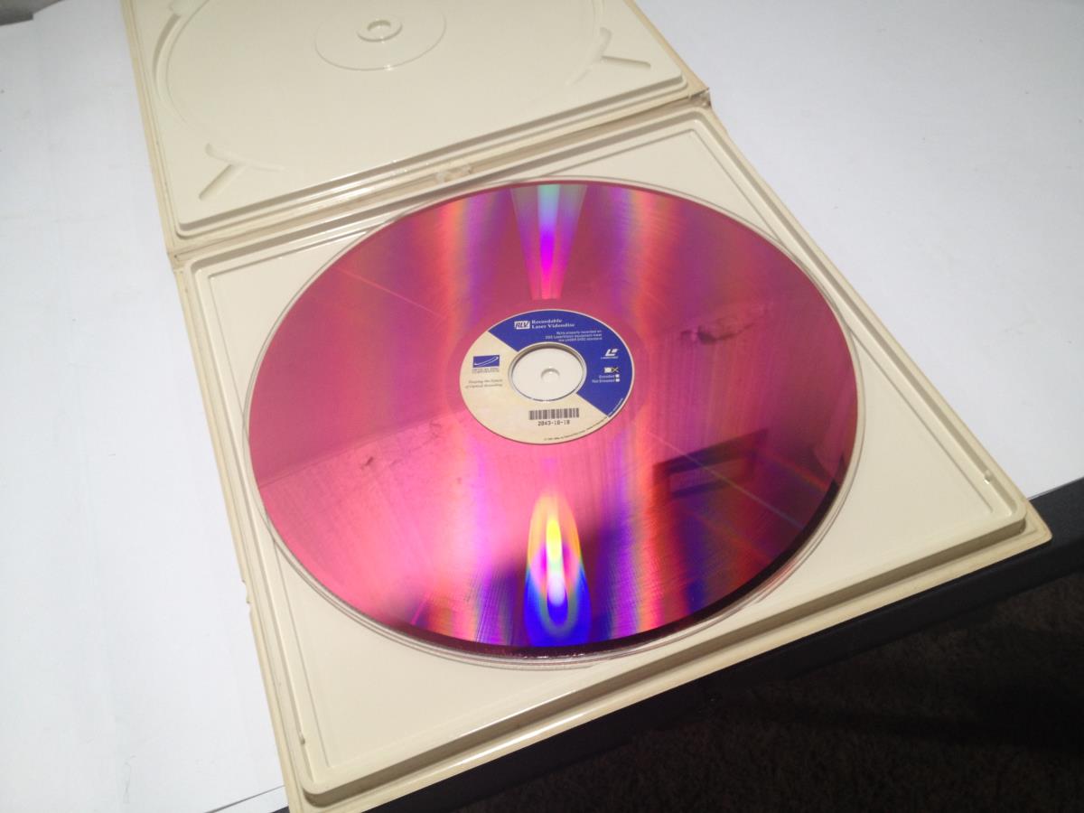 A recordable laserdisc I got with a player a few years ago. It’s still ...