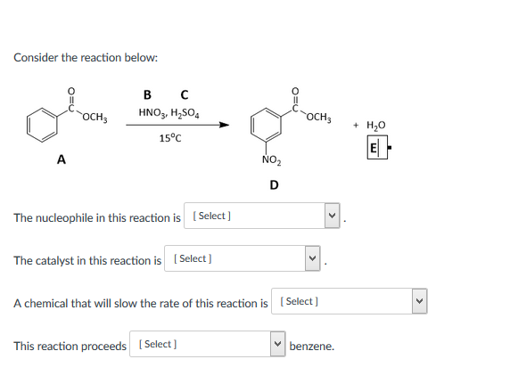 Solved Consider the reaction below 、"OCH HNO3, H2SO4 H20 | Chegg.com