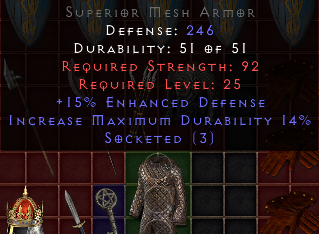 __ 3os 15/14 Mesh Armor __ - Topic - d2jsp