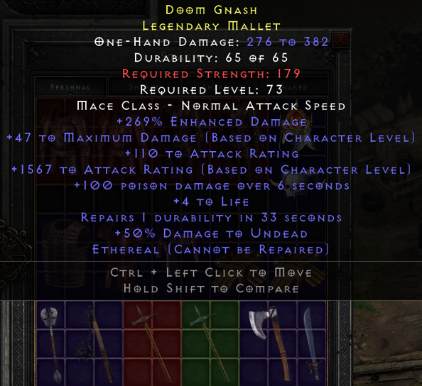 Lengedary Mallet Scourge Rare Melee Weapen - Topic - d2jsp