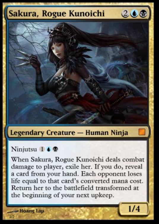 My take on a ninja-planeswalker : r/custommagic