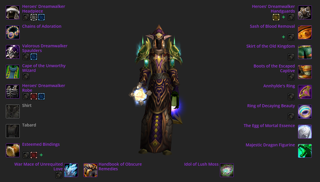 80 ne rdruid Atiesh- 4/4 tier - 450/450 herb/mine - Artisan Flying ...