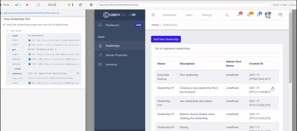 Acceptance Tests GIFs - purplesmurf1998/Autotracks GitHub Wiki