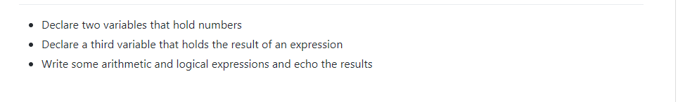 Solved Write A Php Script That Declares Two Variables O One 2365