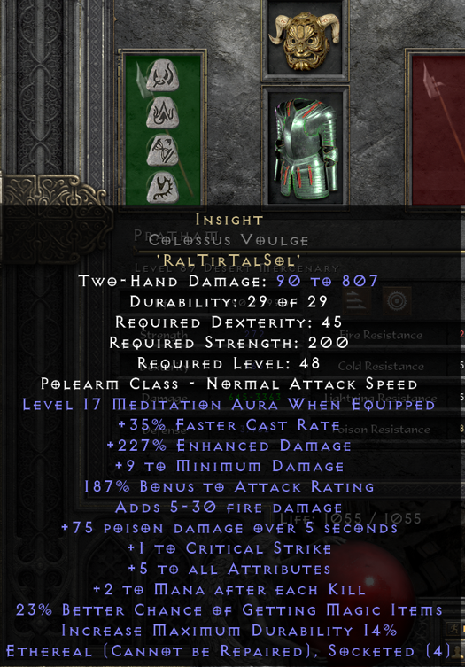 Eth Insight Cv Lvl 17 - Topic - d2jsp