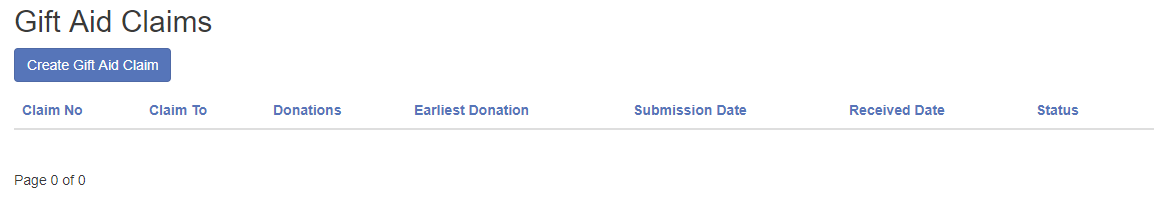 Gift Aid Claims – Gift Aid Recorder Support
