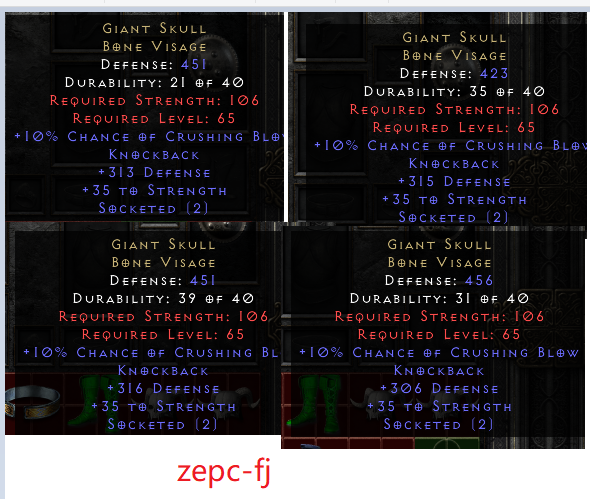 Xh23 Giant Skull 35str 2sox - Topic - d2jsp