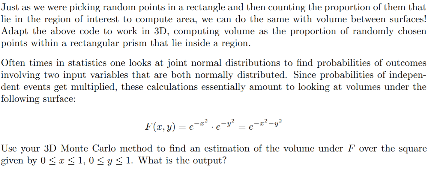 Just as we were picking random points in a rectangle | Chegg.com