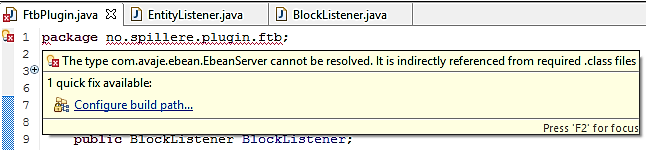 Problem with custom plugins with BukkitForge | Feed the Beast