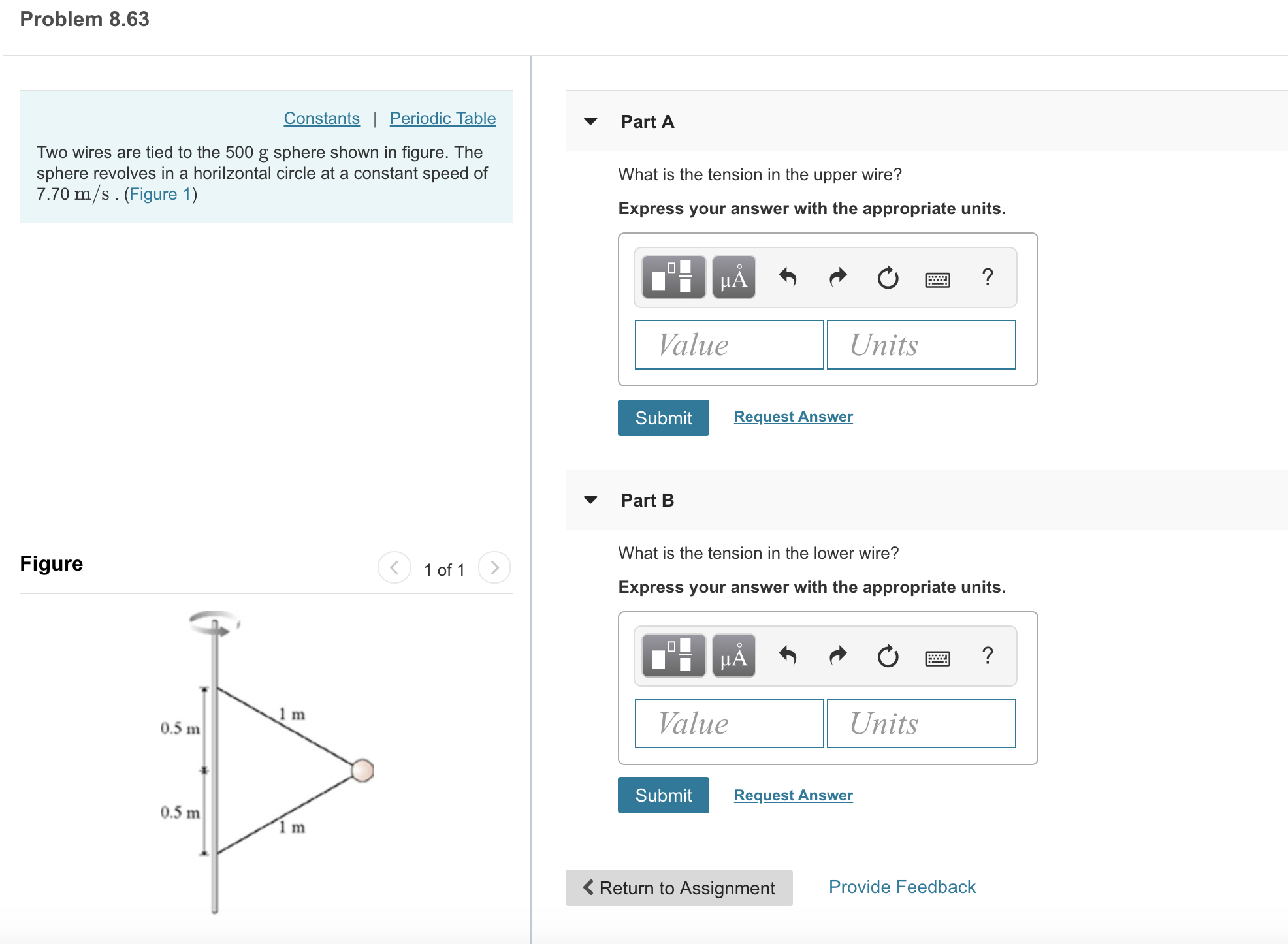 Solved Problem 8.63 Constants Periodic Table Part A Two | Chegg.com