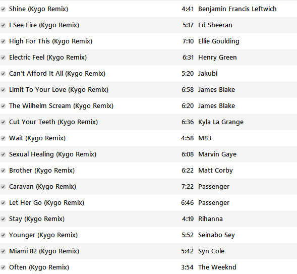 Kygo Remixes? : r/EDM