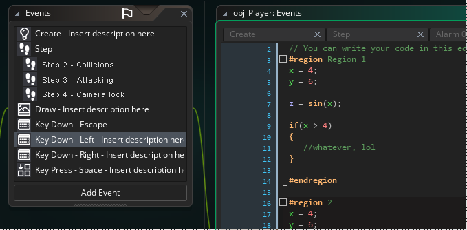 Feedback - Request: Multiple code blocks in events, like in the older ...