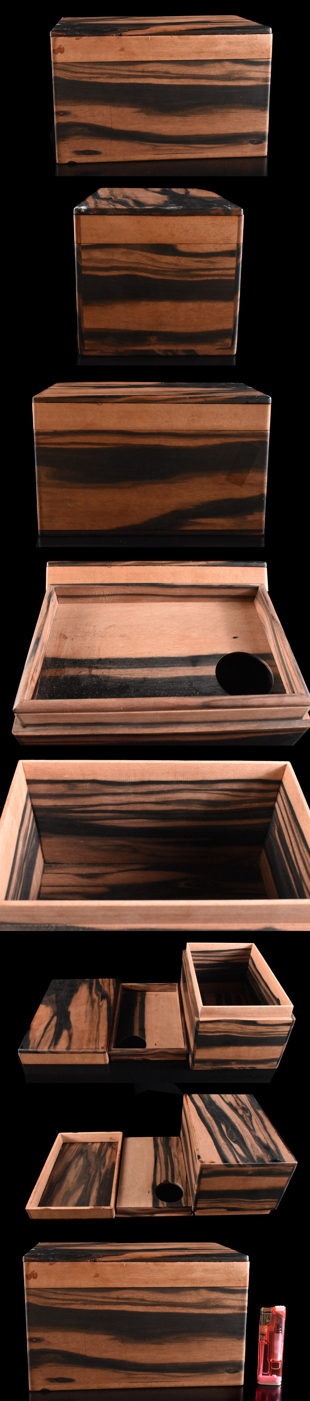 日本代購代標第一品牌【樂淘letao】－【雲】某有名収集家買取品 超希少品 総黒柿 利休茶箱 14×21.3×13.5cm 古美術品(茶道具 ...