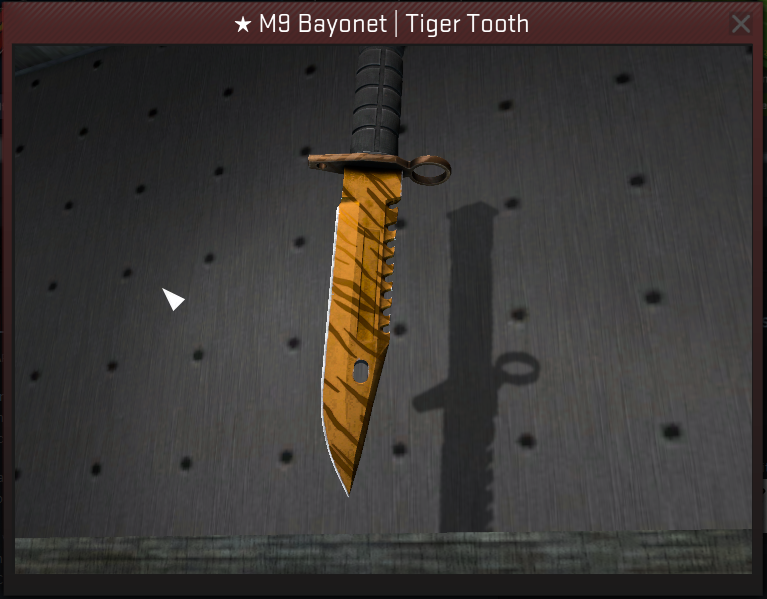 [PC] M9 bayonet Tiger Tooth Factory new : r/GlobalOffensiveTrade