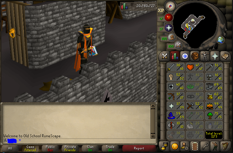 ⭐ [S] Ironman ⭐ 99 Firemaking ⭐ Phoenix Pet ⭐ 1.7m Cash ⭐ 1173 Total ...