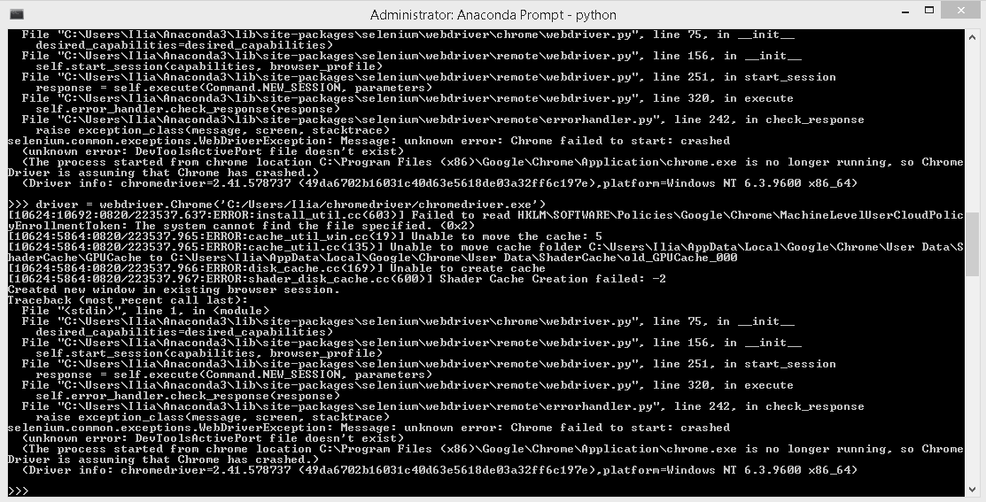 Problem with ChromeDriver, getting PermissionError: WinError 5 Access is denied : r/learnpython