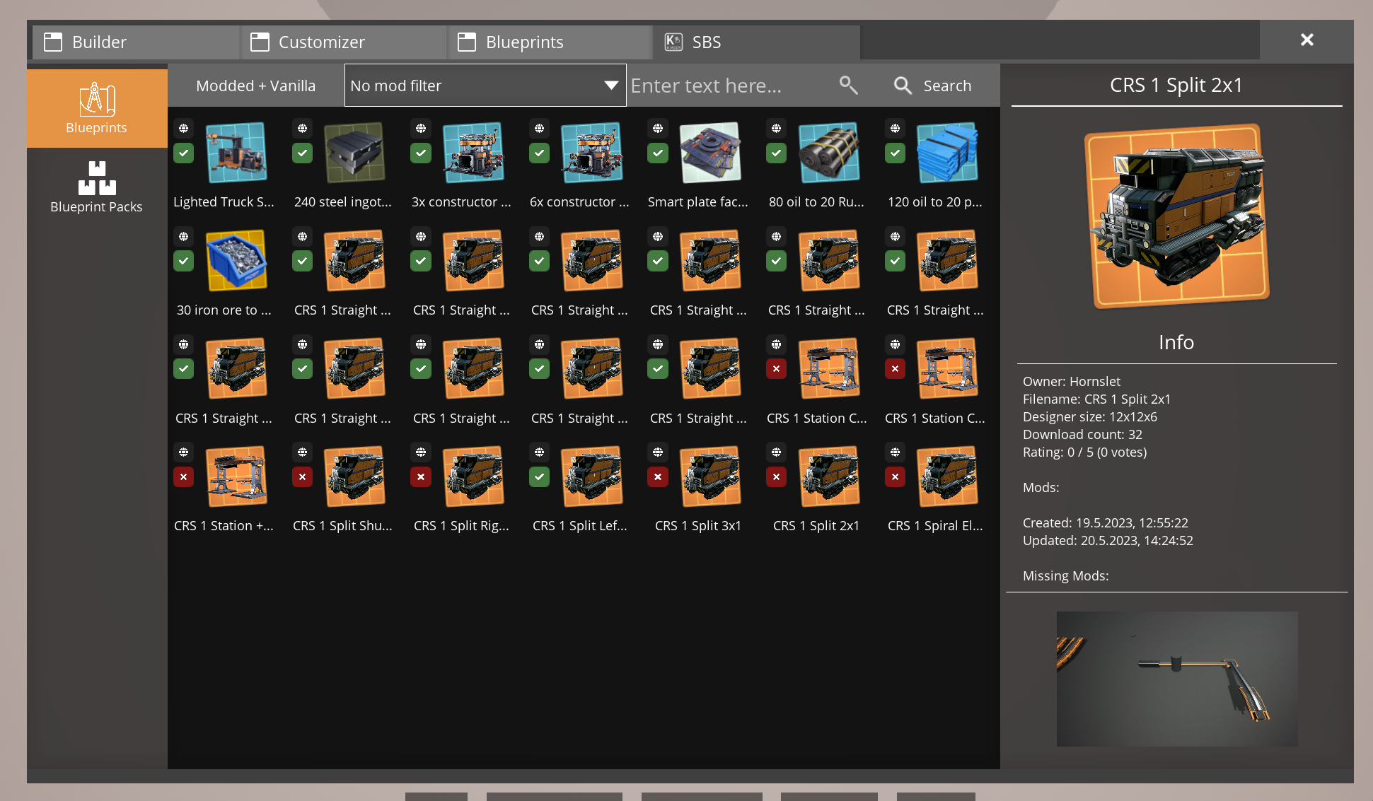 Satisfactory Blueprint Store - SMR