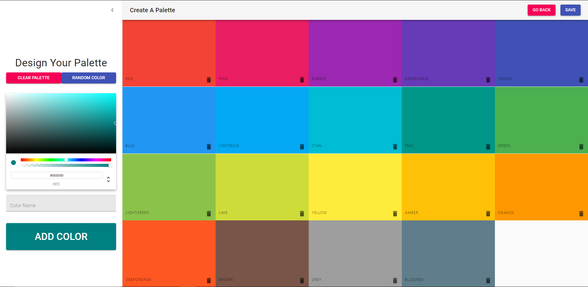 GitHub - M-Chal/React-colour-app