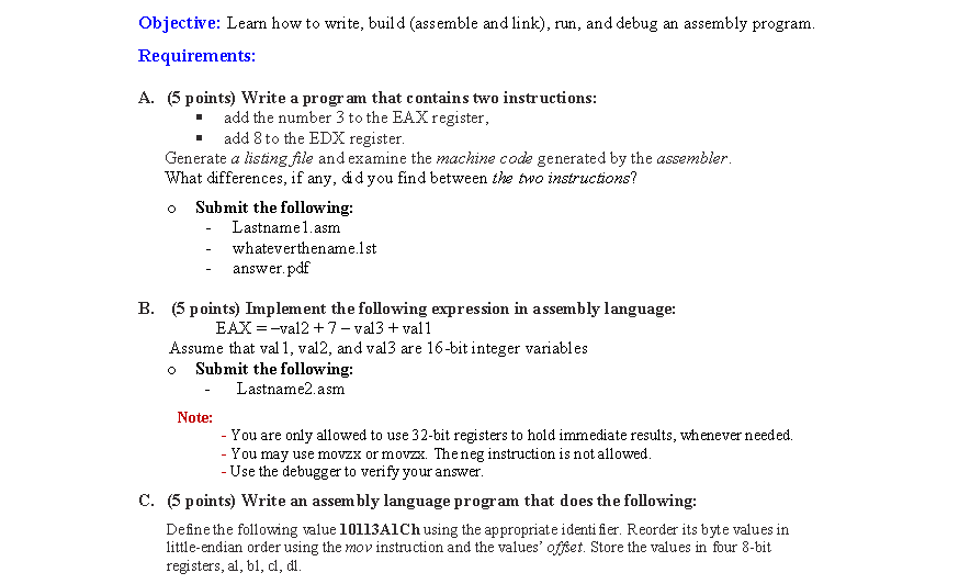 Objective Learn How To Write Build Assemble And 4461