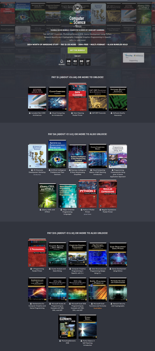 [Conjunta Humble Bundle Books] Computer Science by Mercury Learning - Forocoches